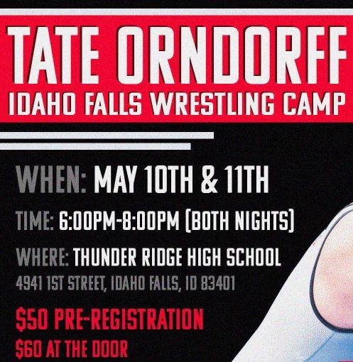 Tate Orndorff Wrestling Camp: May 10-11 at Thunder Ridge High School in ...